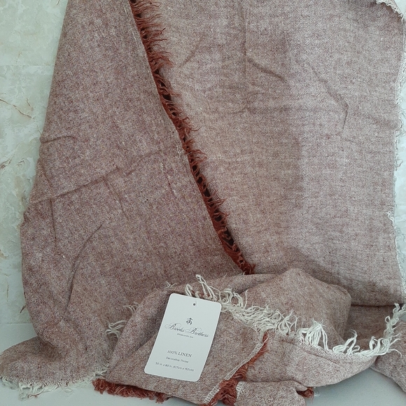 Brooks Brothers | Bedding | Brooks Brothers 0 Linen Fringe Edge ...